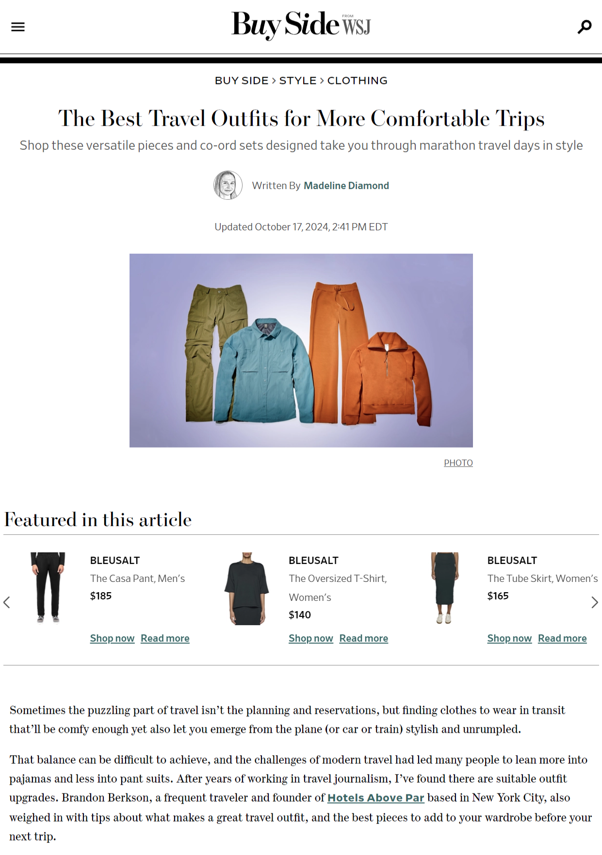 The Best Travel Outfits for More Comfortable Trips – Bleusalt